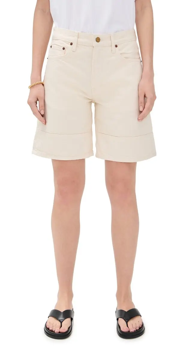 B Sides Marcel Culotte Denim Shorts - Clair Rinse