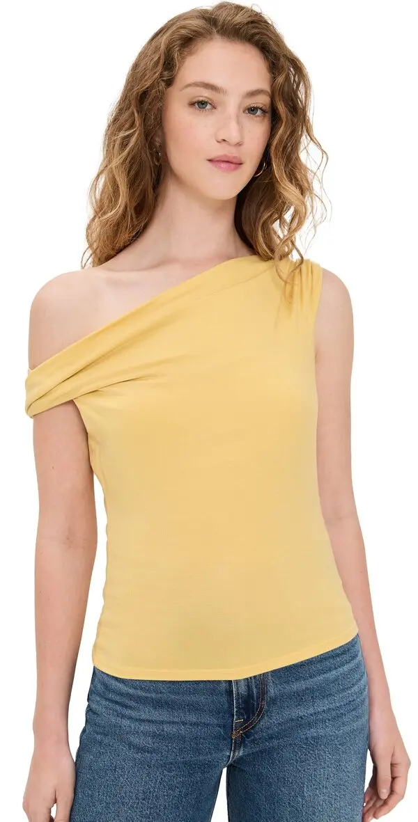 REFORMATION Cello Knit Top - Sunshine