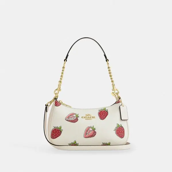 COACH® Teri Shoulder Bag With Strawberry Print