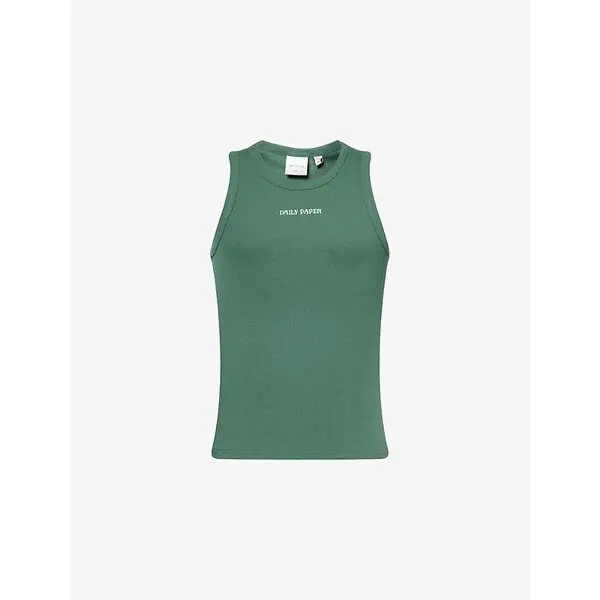 DAILY PAPER Bistro Ribbed Stretch-cotton Tank Top