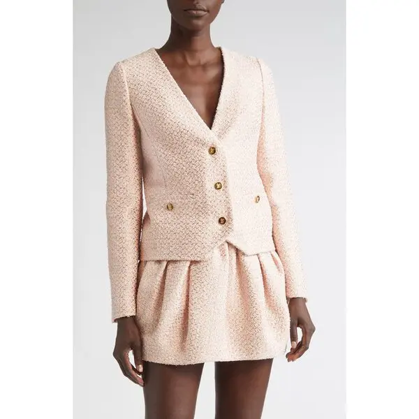 Giambattista Valli Metallic Bouclé Jacket