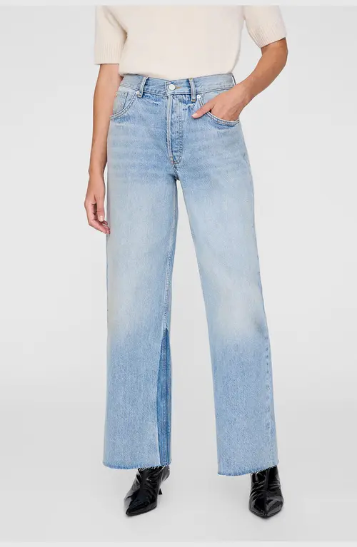 ANINE BING Manon Wide Leg Jeans - Tux Blue