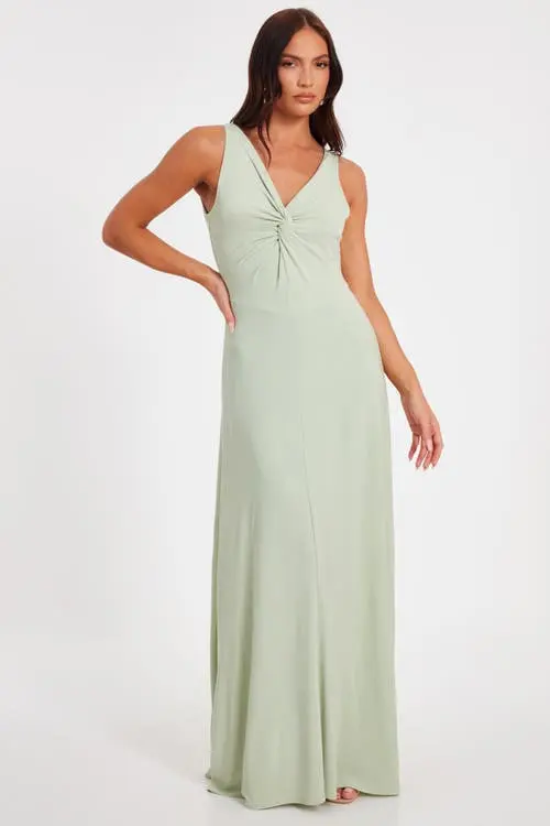 QUIZ Reversible Ity Cowl Maxi Dress
