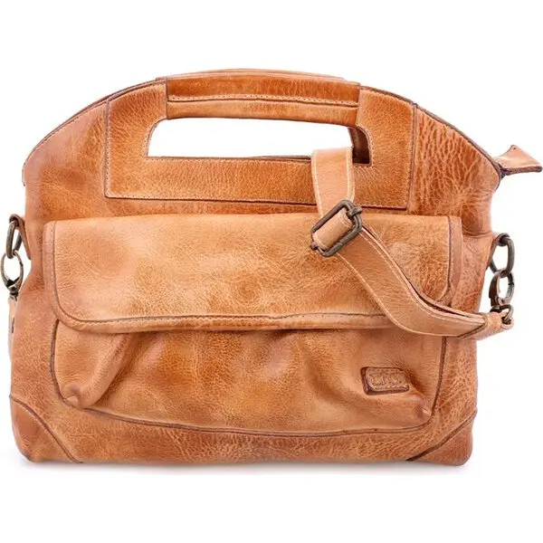 Bed Stu Handcrafted Leather Handbag - Tan Rustic