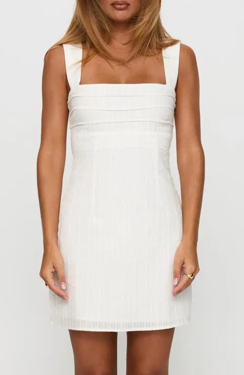 Princess Polly Tie Back Sleeveless Mini Dress - White