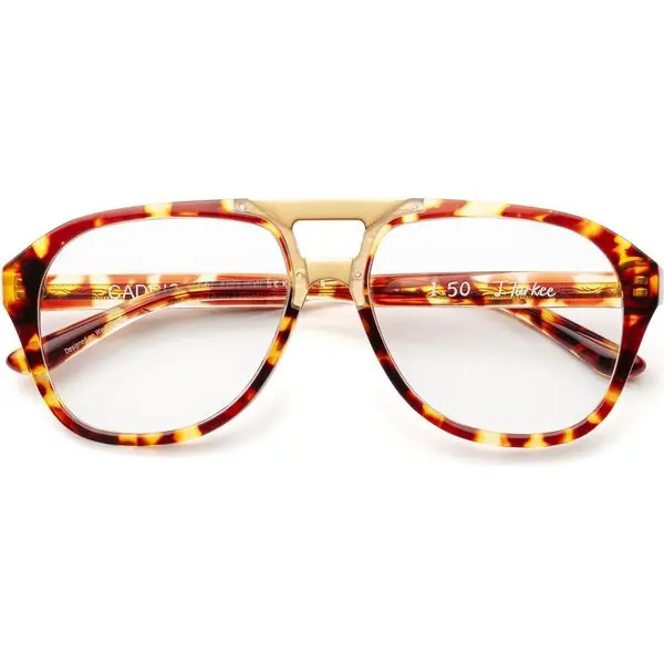 CADDIS J. Turkee Reading Glasses - Turtle - Matte Gold