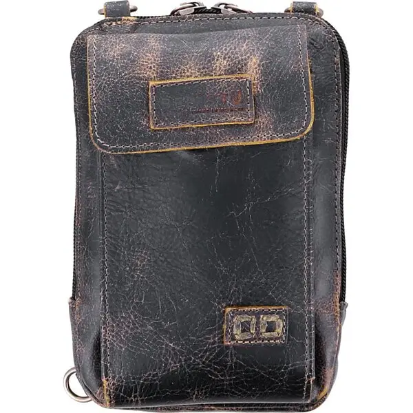 Bed Stu Alelike Crossbody Phone Holder - Black Lux