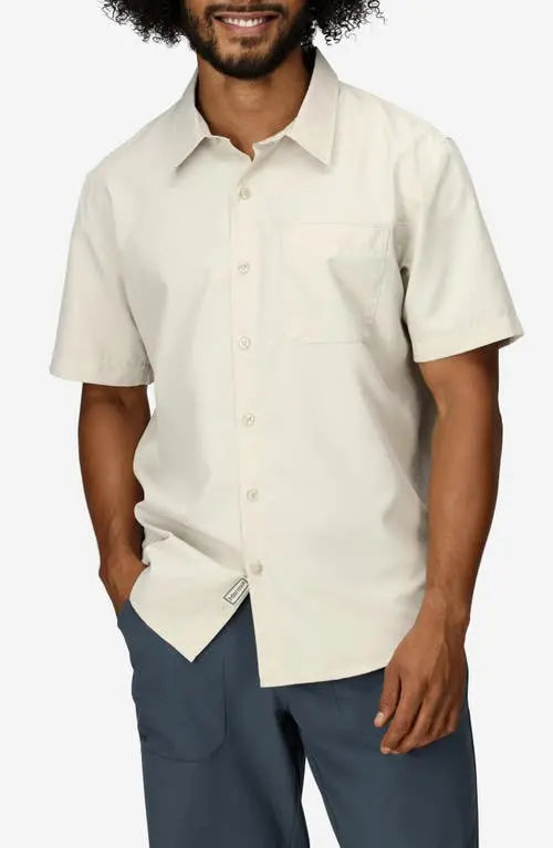 MARMOT Airexchange Solarshield Upf Short Sleeve Button-up Shirt - Birch Bark