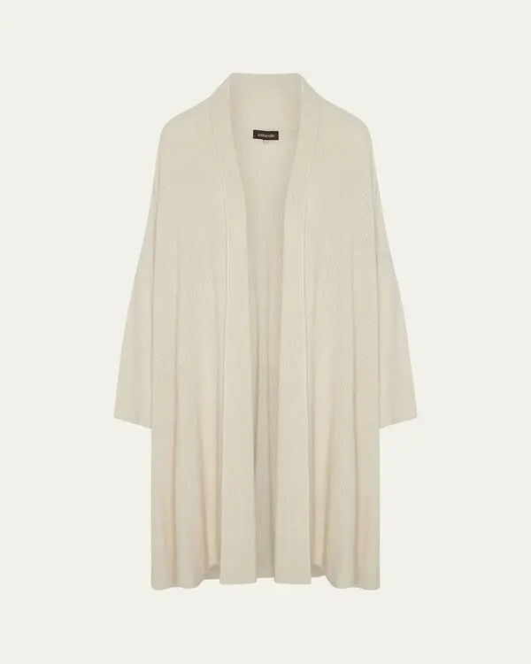 Eskandar A-line Cashmere Cardigan With Shawl Collar