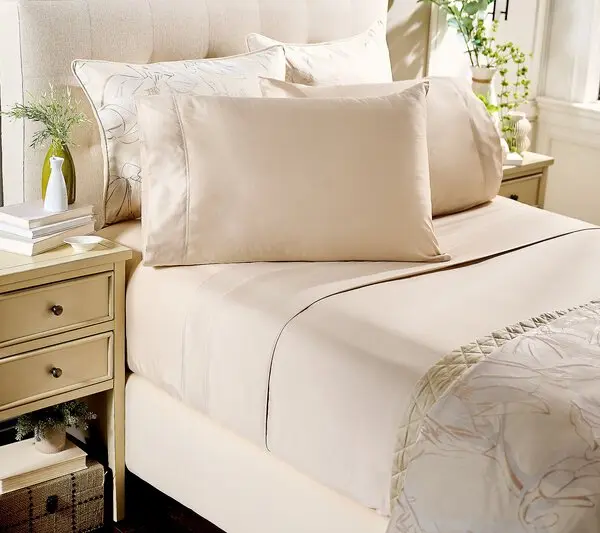 NORTHERN NIGHTS As Is 400tc Pima Cotton Sheet Set- Queen