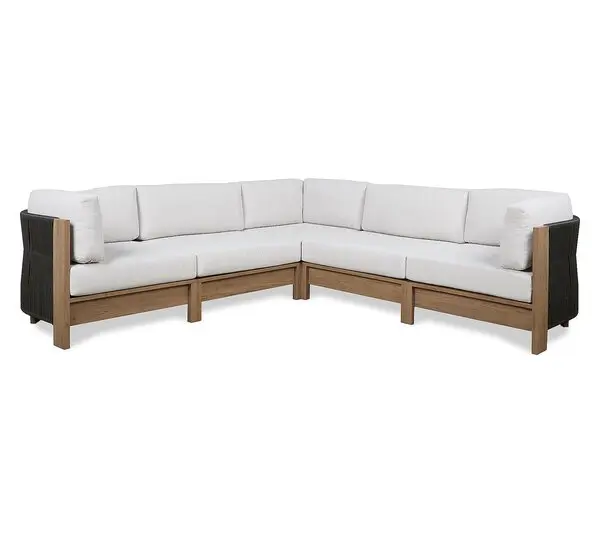 REAL FLAME Stratton Outdoor 5pc Sectional With Ushions