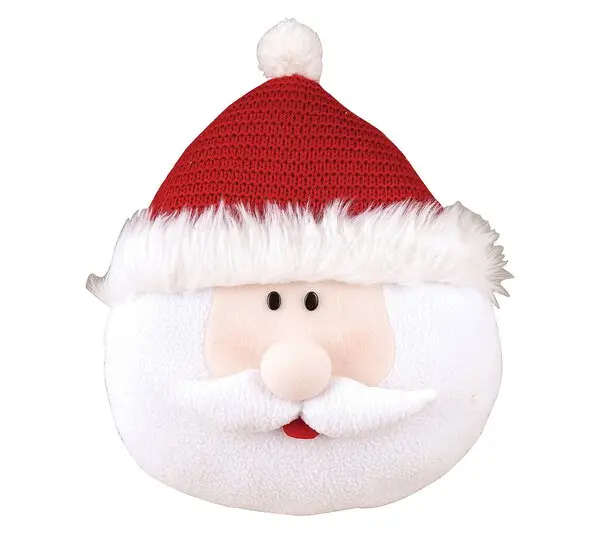 VALERIE PARR HILL Santa Shaped Cushion Valerie