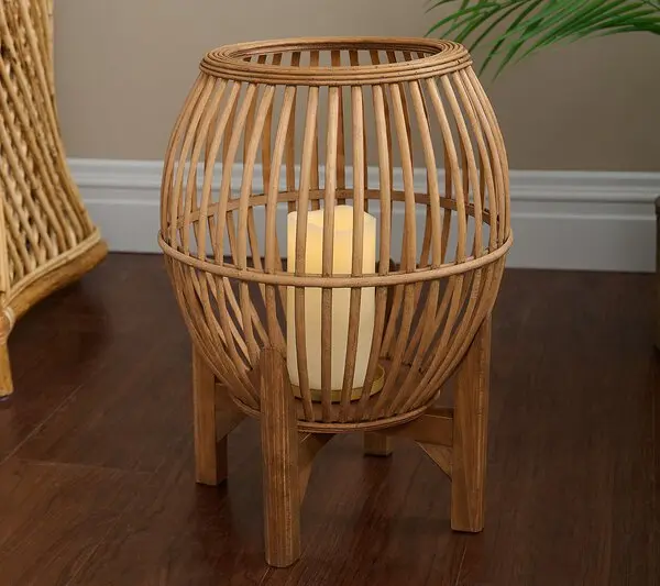 HOME REFLECTIONS 16' Flameless Bamboo Lantern