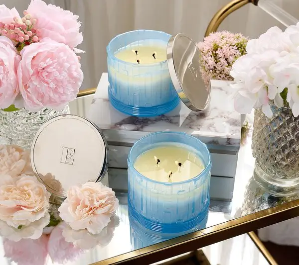 HOMEWORX BY SLATKIN + CO. As Is Elton John Slatkin + Co. S/2 14oz Rain Candles