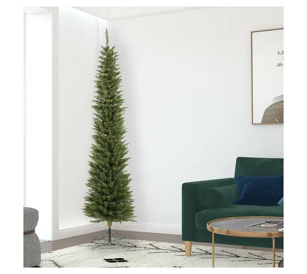 VICKERMAN 7.5' Durham Pole Pine Artificial Unli T Tree