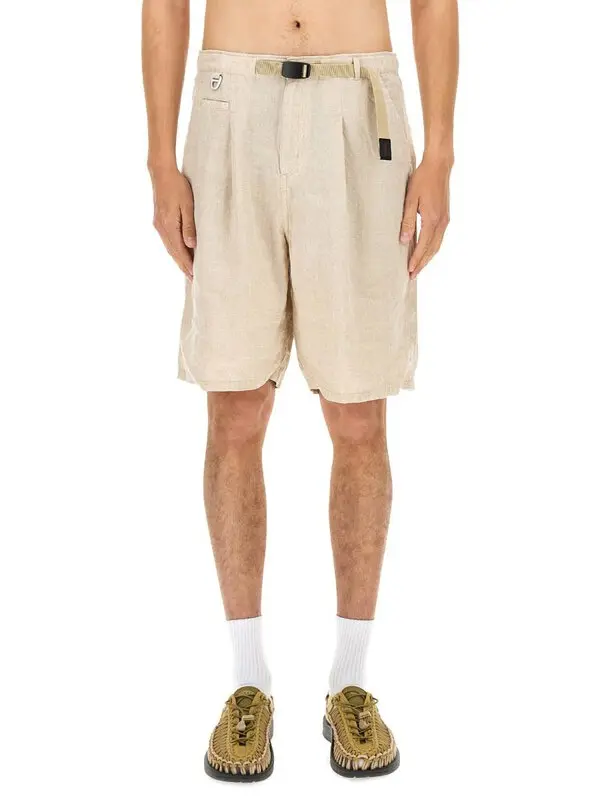 UNDERCOVERISM Linen Regular Fit Shorts - Beige