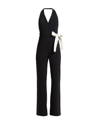 Pinko Crepe Jumpsuit With Belt - Black
