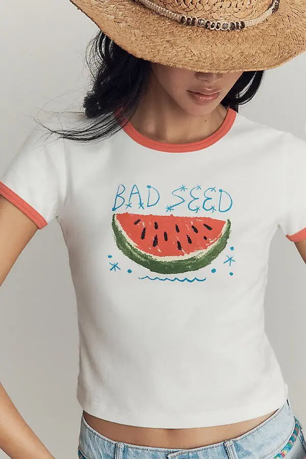 MOTHER The Itty Bitty Ringer Tee - Bad Seed