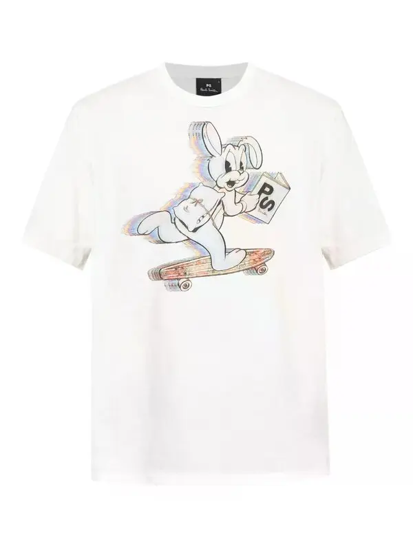 Paul Smith Skate Bunny-print T-shirt - White