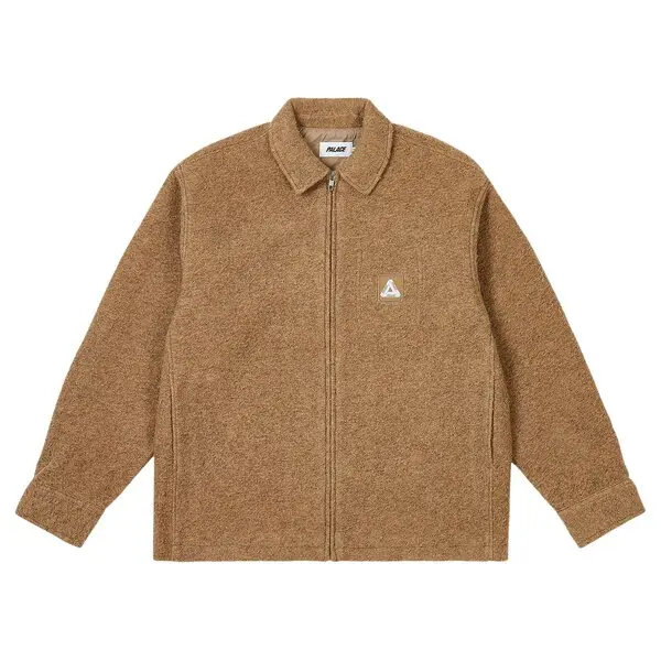 PALACE Wooly Zip Jacket - Tan