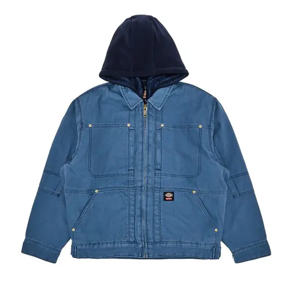 Supreme Hooded Work Jacket - Blue