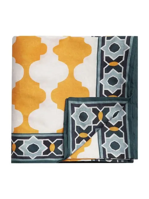 La DoubleJ Medium Tablecloth - Plaza Medium Tablecloth Yellow