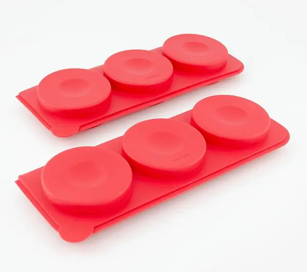 PREPOLOGY Set Of 2 Silicone Burger Molds
