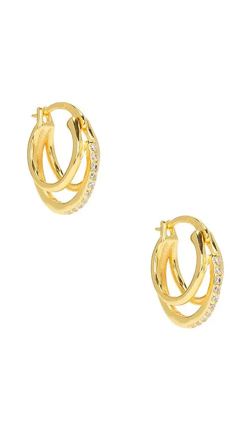 MAZIN JEWELS Triple Hoop Earrings