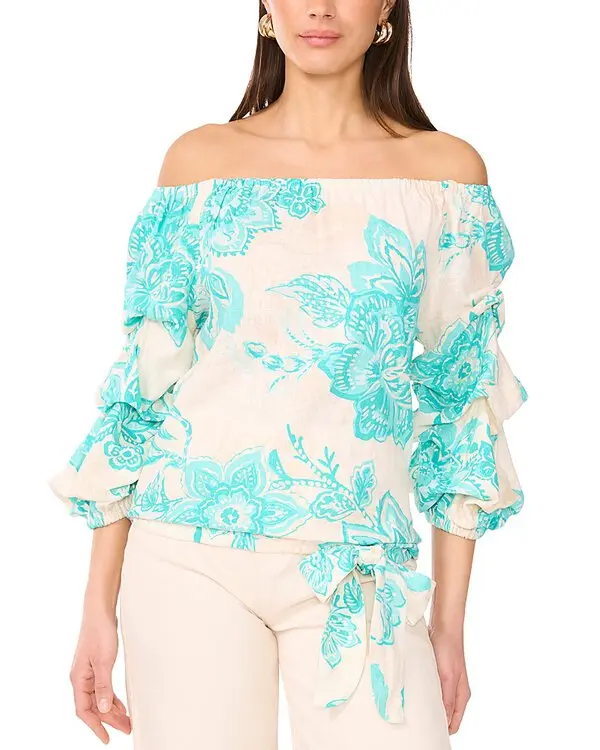 Vince Camuto Off-the-shoulder Top - Ocean Tide