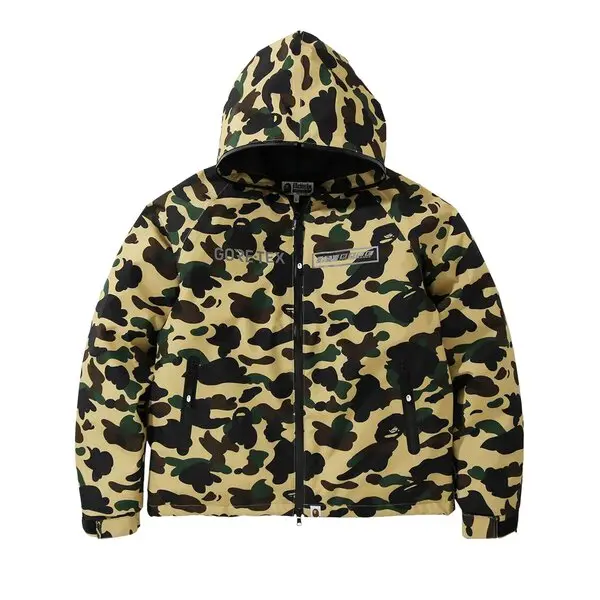 BAPE Gore-tex 1st Camo Hoodie Down Jacket - Yellow
