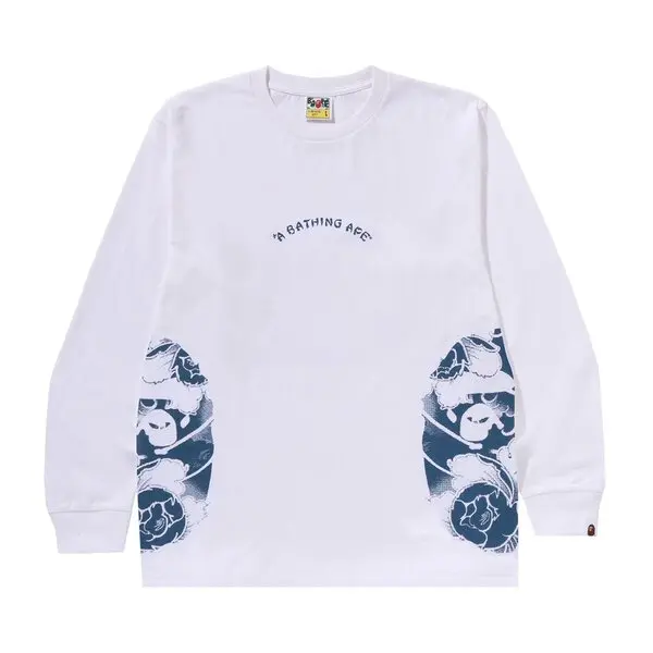 BAPE Japanese Tattoo Long-sleeve Tee - White