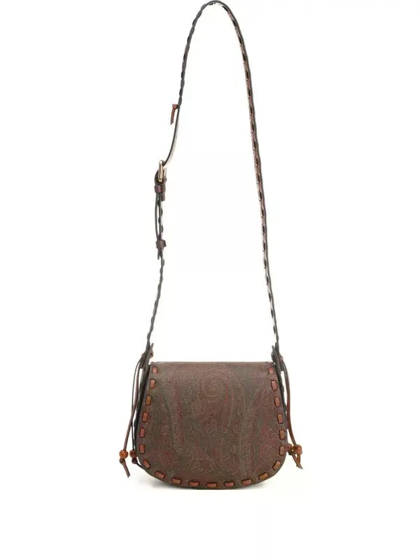 Etro Paisley Print Cross Body Bag - Brown