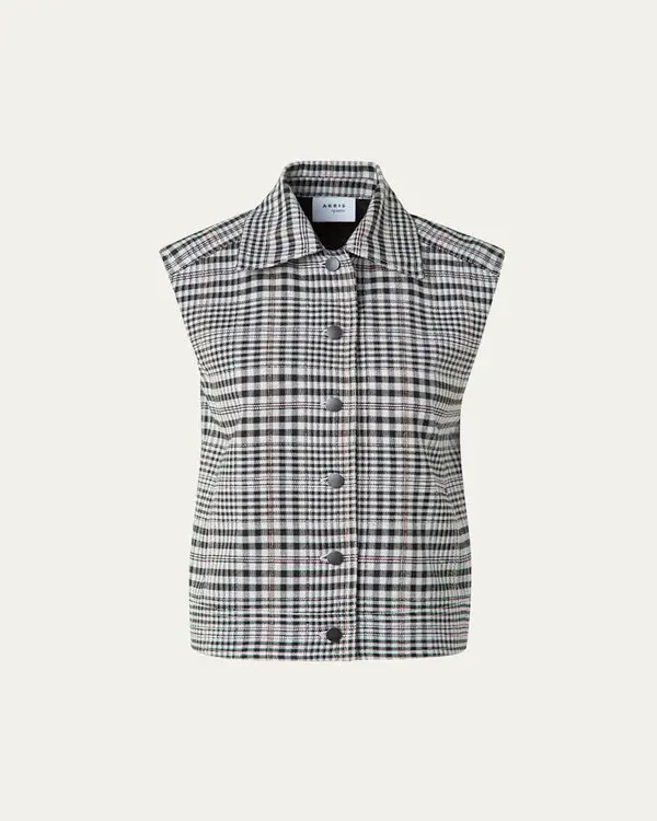 Akris Check Cotton-blend Jacket