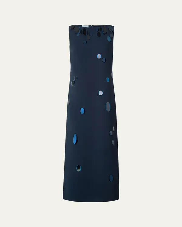 Akris Sequin-embellished Crepe Midi Dress