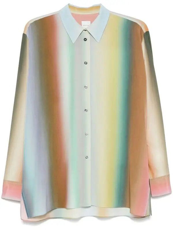 Paul Smith Gradient-print Shirt - Multi Coloured