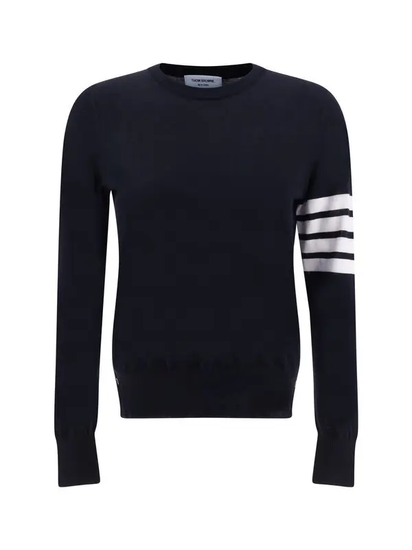 Thom Browne Virgin Wool Sweater - Blue