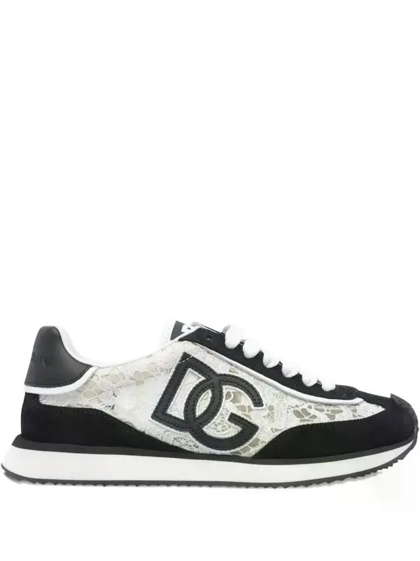 Dolce & Gabbana Logo-patch Sneakers - Black