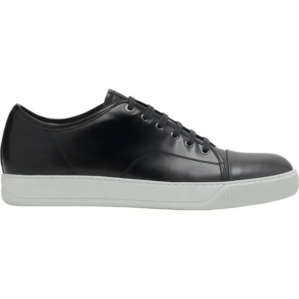 LANVIN Dbb1 Gradation Leather Sneakers - Dark Grey/grey