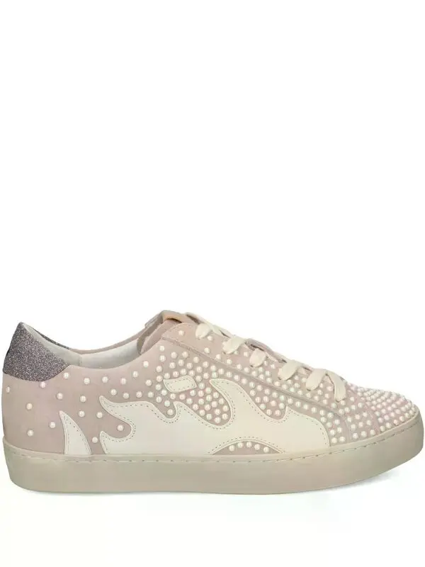 GAMIN Flame-embroidered Embellished Sneakers