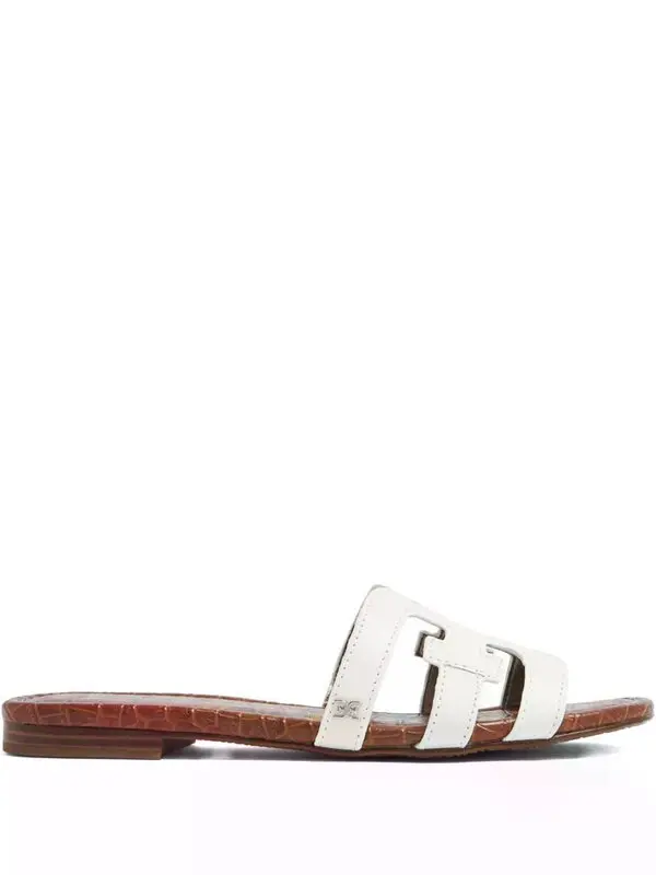 Sam Edelman Bay Double Strap Flat Sandals - White