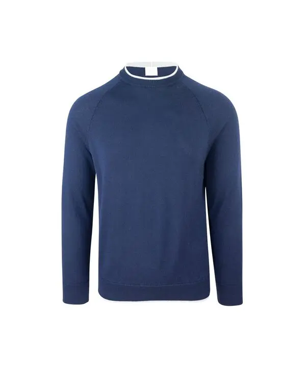 Eleventy Sweater - Blue, Light Gray