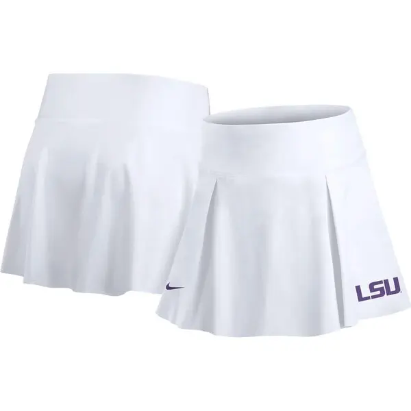 Nike Lsu Tigers Club Performance Tennis Skirt With Shorts - White ...
