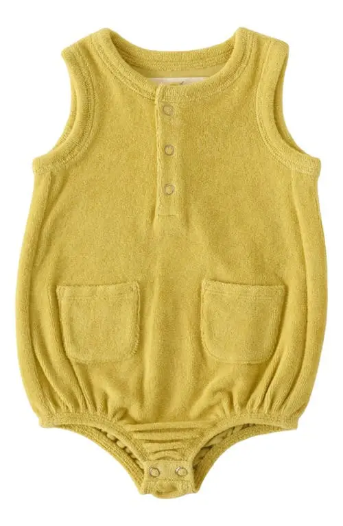 PEHR Classic Terry Bubble Romper - Citrus