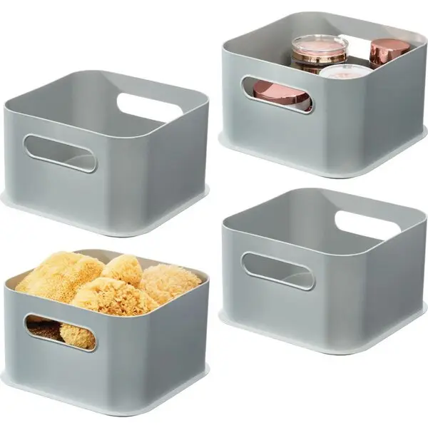 IDESIGN Storage Bins With Handlesorganize Kitchen, Bathroom