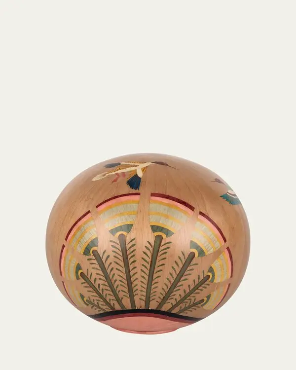 SILVIA FURMANOVICH Marquetry Decorative Sphere With Egyptian Landscape