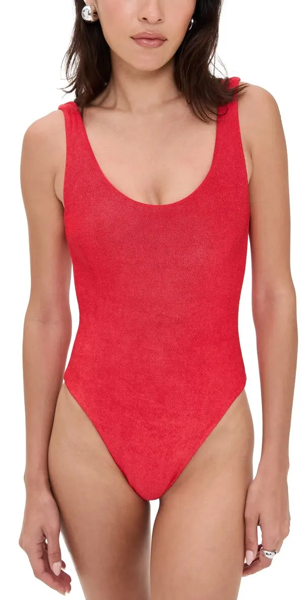 Jade Swim Contour One-piece Swimsuit - Red