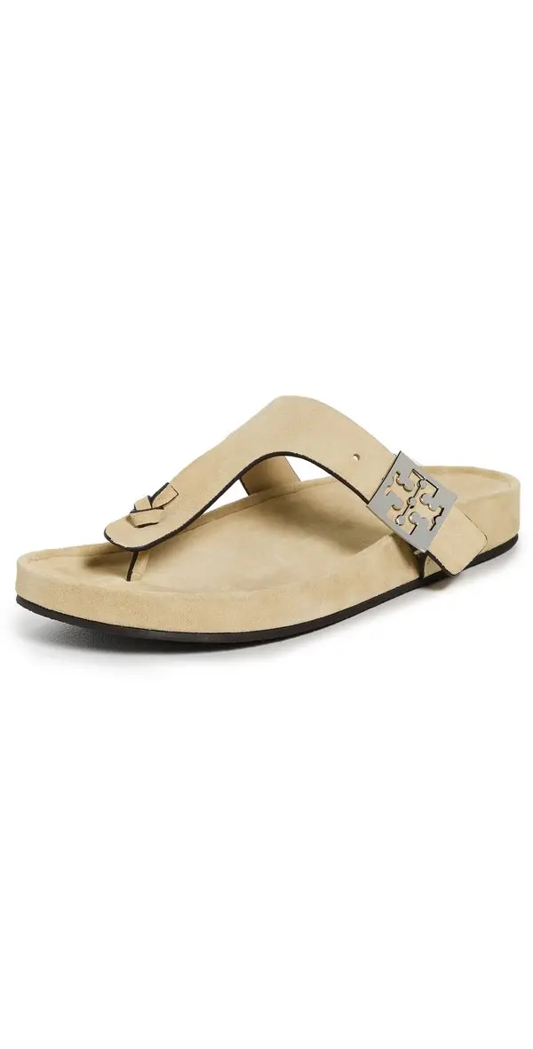 Tory Burch Mellow Thong Sandals - Praline