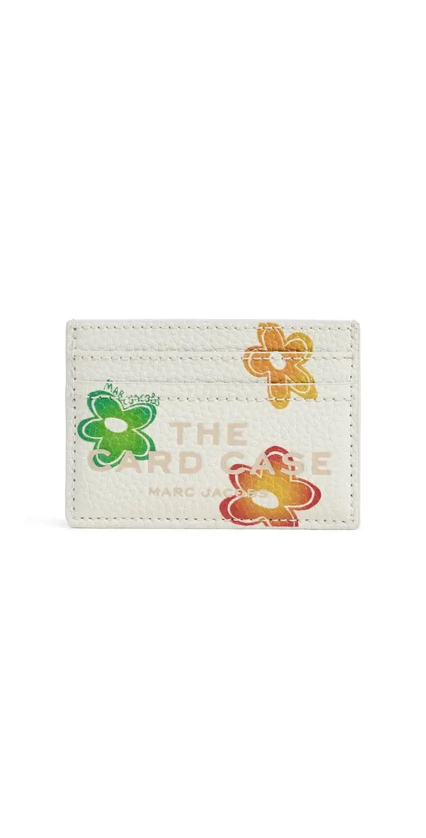 Marc Jacobs The Wild Daisy Leather Card Case - White Multi