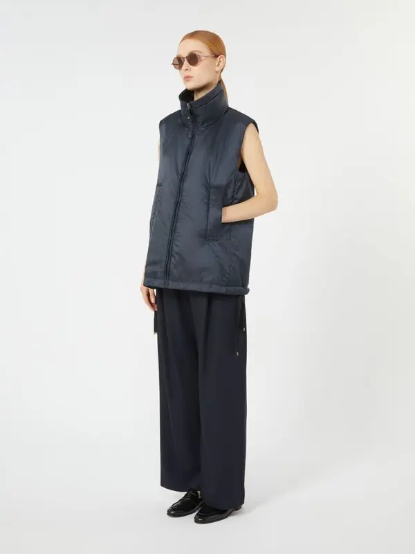 Max Mara Water-repellent Padded Gilet - Midnightblue