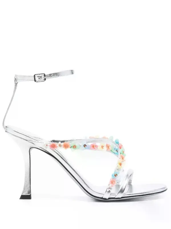 JIMMY CHOO 100mm Blanche Sandals